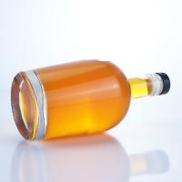 China 750ml Glass Liquor Bottle for Gin Rum Vodka Custom Shape with Glass Collar Material for sale