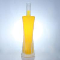 China Industrial 750ml Custom Shaped Frosted Glass Liquor Bottles for Top-Shelf Spirits for sale