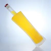China Industrial 750ml Custom Shaped Frosted Glass Liquor Bottles for Top-Shelf Spirits for sale