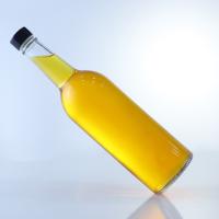 China 750ml Glass Liquor Bottle for Whisky Gin Rum Vodka Custom Shape Screw Cap for sale
