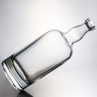 China Clear Glass Vodka Whiskey Rum Bottles 750ml With T Cork Heavy Base Empty for Your Needs for sale