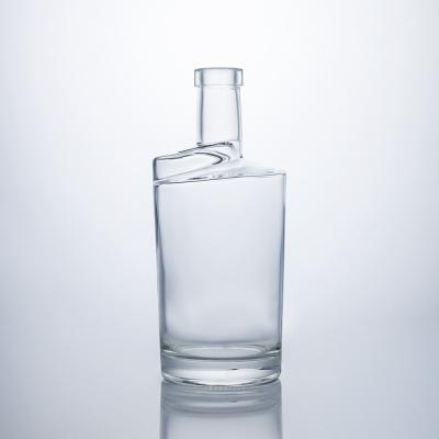 China 750ml Glass Bottle for Liquor and Wine Round Shape Cork Sealing Sample Provided Freely for sale