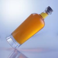 China 750ml Glass Liquor Bottle with Cork Stopper and Custom Cap Body Material Glass for sale