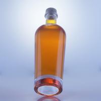 China 750ml Glass Liquor Bottle with Cork Stopper and Custom Cap Body Material Glass for sale