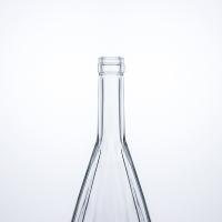 China Brandy Vodka Tequila Glass Bottle with Cork Top and Distinctive Polygonal Shape for sale