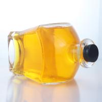 China Glass Collar Material Square Shape Whiskey Vodka Tequila Brandy Gin Rum Bottle with Cork for sale