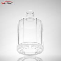 China Rum Vodka Whisky Tequila Gin Bottle 250ml Super Flint Glass with Cork and Custom Shape for sale