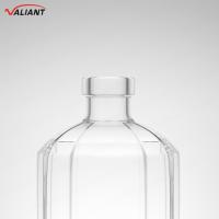 China Rum Vodka Whisky Tequila Gin Bottle 250ml Super Flint Glass with Cork and Custom Shape for sale