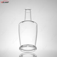 China Whiskey Vodka Tequila Brandy Gin Rum Glass Bottle with Cork 750ml Custom Shape for sale