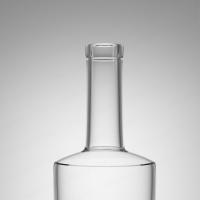 China Customized Logo Glass Bottle for Rum Vodka Whisky Tequila Gin 750ml Super Flint Glass for sale