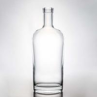 China Clear or Customized 700ml Glass Bottle for Liquor Rum Vodka Whisky Tequila and Gin for sale