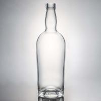 China Clear or Customized 700ml Glass Bottle for Liquor Rum Vodka Whisky Tequila and Gin for sale