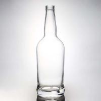 China Clear or Customized 700ml Glass Bottle for Liquor Rum Vodka Whisky Tequila and Gin for sale