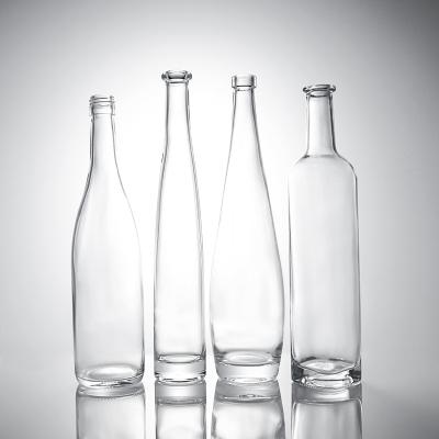 China Glass Liquor Bottle with Cork Stopper Body Material Glass Customized Round Shape for sale