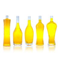 China Custom Cap 500ml 700ml 750ml Unique Shape Glass Bottle for Rum Vodka Whisky Tequila Gin for sale