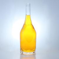China Custom Cap 500ml 700ml 750ml Unique Shape Glass Bottle for Rum Vodka Whisky Tequila Gin for sale