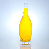 China Custom Cap 500ml 700ml 750ml Unique Shape Glass Bottle for Rum Vodka Whisky Tequila Gin for sale