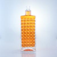 China Rum Vodka Whisky Tequila Gin Glass Bottle with Lid Made of Super Flint Material for sale