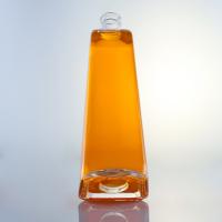 China Rum Vodka Whisky Tequila Gin Glass Bottle with Lid Made of Super Flint Material for sale