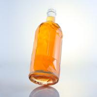 China Super Flint Glass Personalized Design Rum Vodka Whisky Tequila Gin Bottle with Lid for sale
