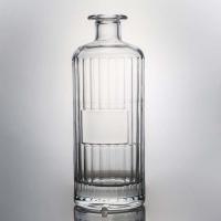 China Decal Surface Custom Round and Curve Shape Glass Liquor Bottle for Vodka Whisky Spirit for sale