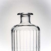 China Decal Surface Custom Round and Curve Shape Glass Liquor Bottle for Vodka Whisky Spirit for sale