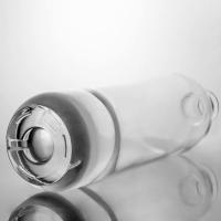 China Glass Collar Sealing Type Cork Top 1000ml Liquor Bottle for Whisky Vodka Tequila for sale