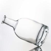China Custom Shape 500ml 700ml 750ml Round Liquor Glass Bottle with Cork Stopper Industrial for sale