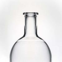 China Custom Shape 500ml 700ml 750ml Round Liquor Glass Bottle with Cork Stopper Industrial for sale