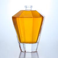 China Customized Logo 500ml 700ml 1000ml Glass Bottle for Vodka Gin Rum Unique Custom Shape for sale