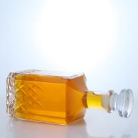China Customized Polygon Glass Bottle for Vodka Whisky Gin Rum Spirit for sale