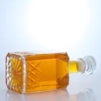 China Customized Polygon Glass Bottle for Vodka Whisky Gin Rum Spirit for sale