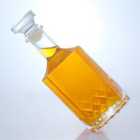 China Customized Polygon Glass Bottle for Vodka Whisky Gin Rum Spirit for sale