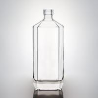 China Custom Cap Glass Liquor Bottle with Customized Logo for Vodka Whisky Rum Gin Tequila for sale