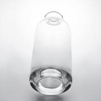 China Glass Collar Wholesales High Flint Gin Rum Champagne Whisky Brandy Bottle with Cork for sale