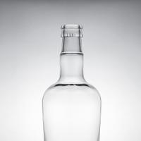 China Unique Sealing Type Cork 750ml High Flint Glass Bottle for Gin Rum Champagne Brandy Whisky for sale