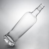 China Unique Sealing Type Cork 750ml High Flint Glass Bottle for Gin Rum Champagne Brandy Whisky for sale