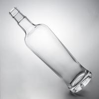China Unique Sealing Type Cork 750ml High Flint Glass Bottle for Gin Rum Champagne Brandy Whisky for sale