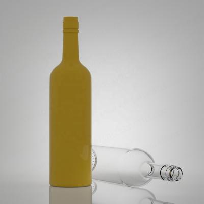 China Super Flint Rum Vodka Whisky Tequila Gin Glass Bottle with Ropp Cap 750ml 620g Industrial Liquor for sale