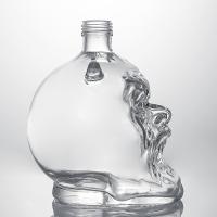 China Industrial Liquor Screw Top Glass Bottle for Whisky Vodka Rum for sale
