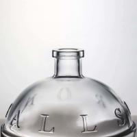 China Customized 700ml Glass Liquor Bottle for Whisky Gin Rum Hemispheres and Cylindrical for sale