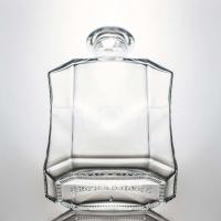 China Clear or Customized Unique Polygon Glass Liquor Bottle for Whisky Gin Rum Vodka 1000ml for sale