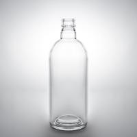 China Custom Shape Glass Collar Material Manufacture Grade Liquor Bottles with Custom Caps for sale