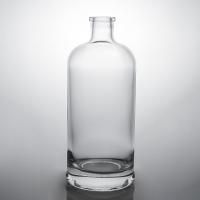China Custom Shape Glass Collar Material Manufacture Grade Liquor Bottles with Custom Caps for sale