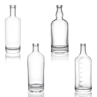 China Glass Bottle with Lid Adaptable to Different Scenarios of Rum Vodka Whisky Tequila Gin for sale