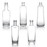 China Super Flint Glass 700ml 750ml Rum Vodka Whisky Tequila Gin Glass Bottle with Lid for sale