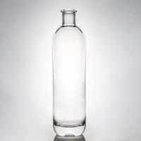 China Super Flint Glass 700ml 750ml Rum Vodka Whisky Tequila Gin Glass Bottle with Lid for sale