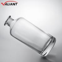China Decal Glass Bottle for Gin Rum Champagne Brandy Whisky Short Neck Clear or Customized for sale