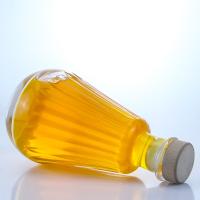 China Round Glass Bottle with Cork Cap and Customized Logo for Rum Vodka Whisky Tequila Gin for sale