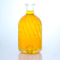 China Decal Label Area 500ml Round Shaped Super Flint Glass Bottle for Rum Vodka Whisky Tequila Gin for sale